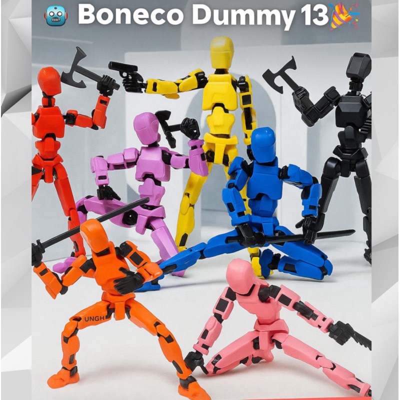 Boneco Dummy 13 Boneco Articulado e Divertido | Shopee Brasil