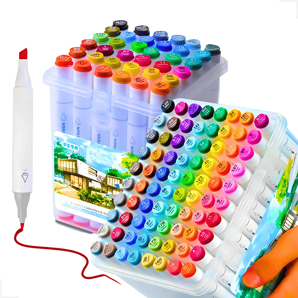 Kit Caneta Marker Touch 48 Cores Para Livro para Pintar Marcadores ...
