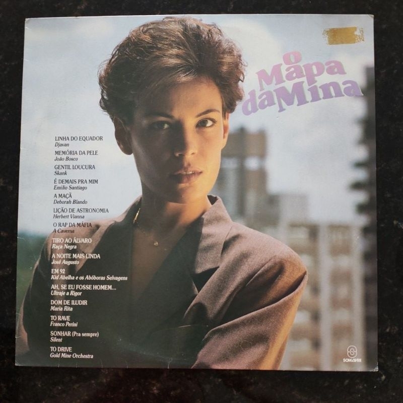 Disco de vinil (LP) trilha sonora da novela o mapa da mina, nacional ...