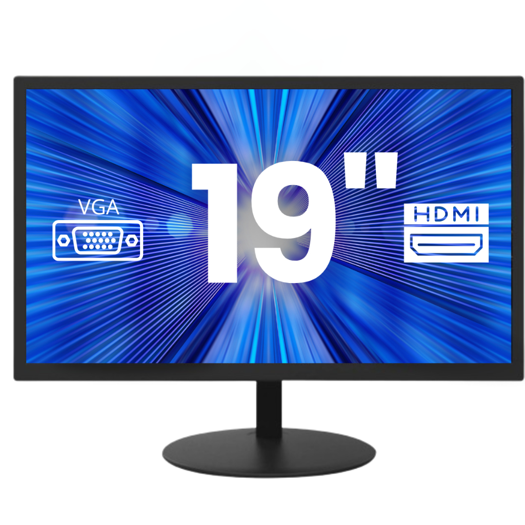 Monitor Led 19" Brazilpc Bpc-19we02-b Preto Widescreen | Shopee Brasil