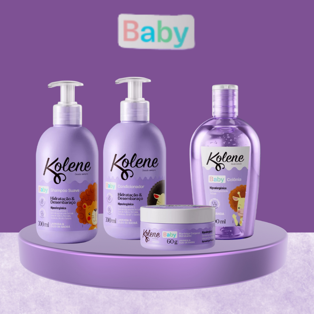 Kit Kolene Baby Hidratação & Desembaraço (4-3 itens) | Shopee Brasil