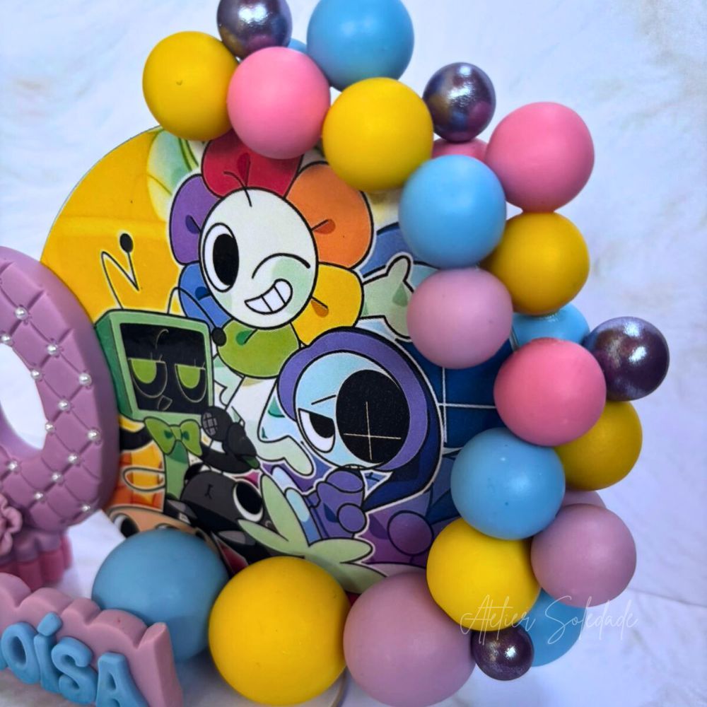 Topo de bolo cenário Dandy's World + MIMO | Shopee Brasil