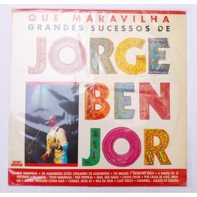 LP Disco de Vinil Jorge Ben Jor Que Maravilha Grandes Sucessos 1993 ...