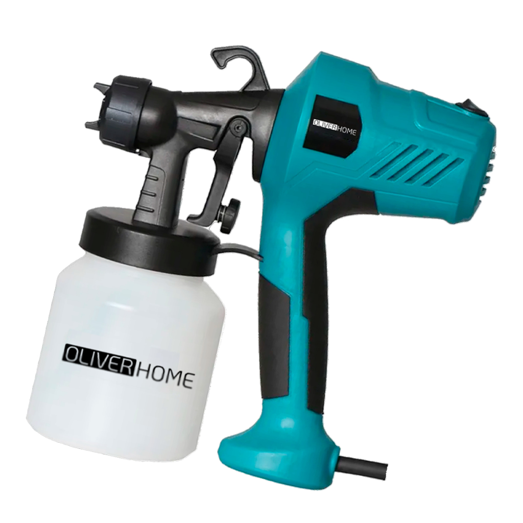 Pistola Elétrica Para Pintura Pulverizador de Tinta com Bico de Metal e Compressor 450w ...