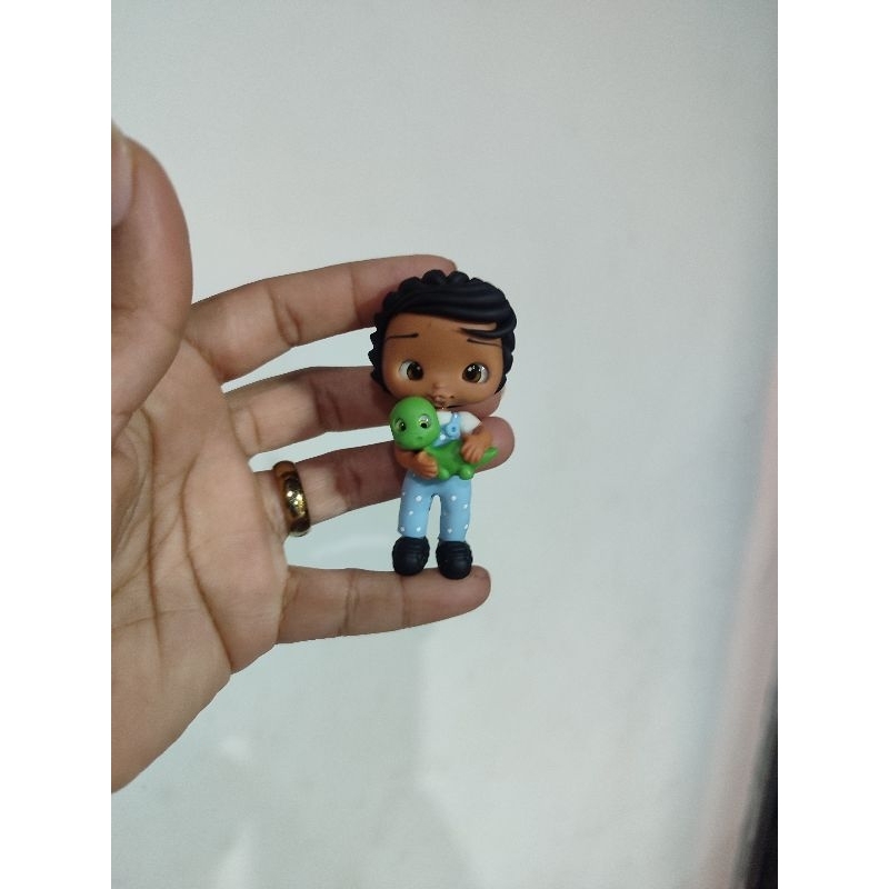 aplique de biscuit bonequinho menino com dinossauro | Shopee Brasil