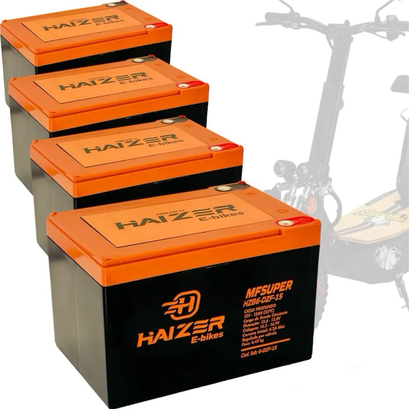 Haizer Bateria para Bicicleta, Brinquedo Eletrico, Bike Scooter ...