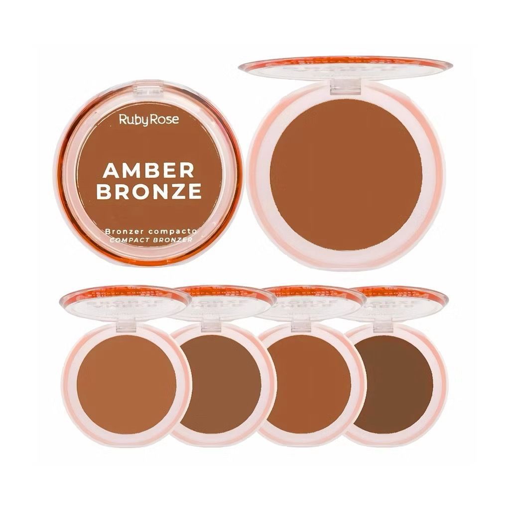 Bronzer Compacto Amber Bronze Ruby Rose HB M202 | Shopee Brasil