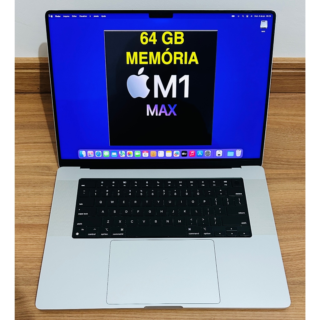 Macbook Pro M1 Max. Mem. 64 Gb. Ssd 1 Tera | Shopee Brasil