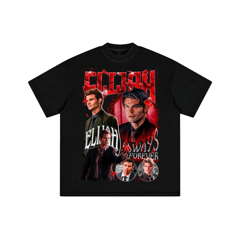 Camiseta Camisa Elijah Mikaelson Red Blusa The Vampire Diaries Diarios ...