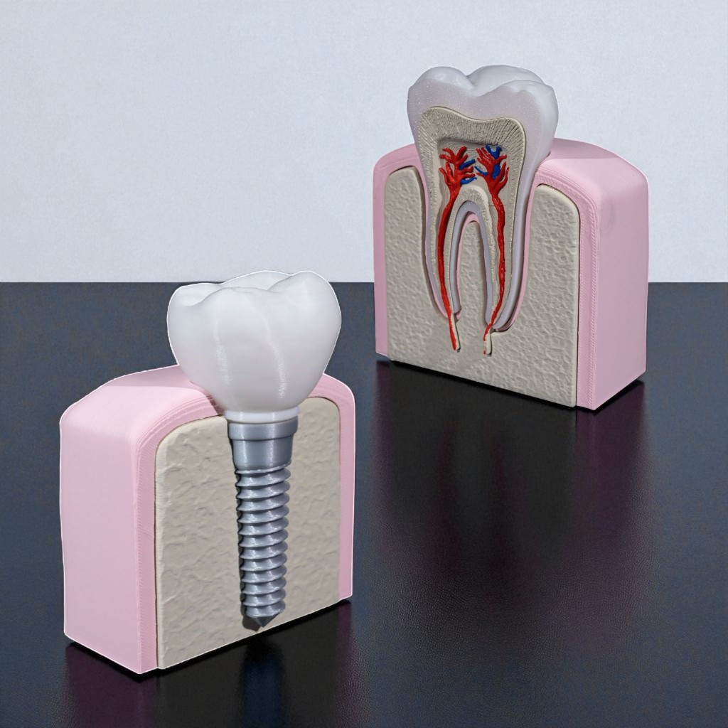 Modelo Anatômico Dente Molar ou Implante Estudo Anatômico Boca Dente ...