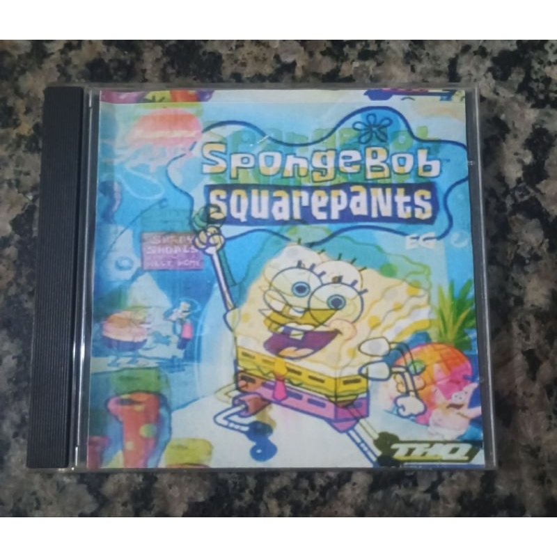 Jogo Do Playstation 1 Ps1 Bob Esponja Mídia Física Prata Prensada De ...