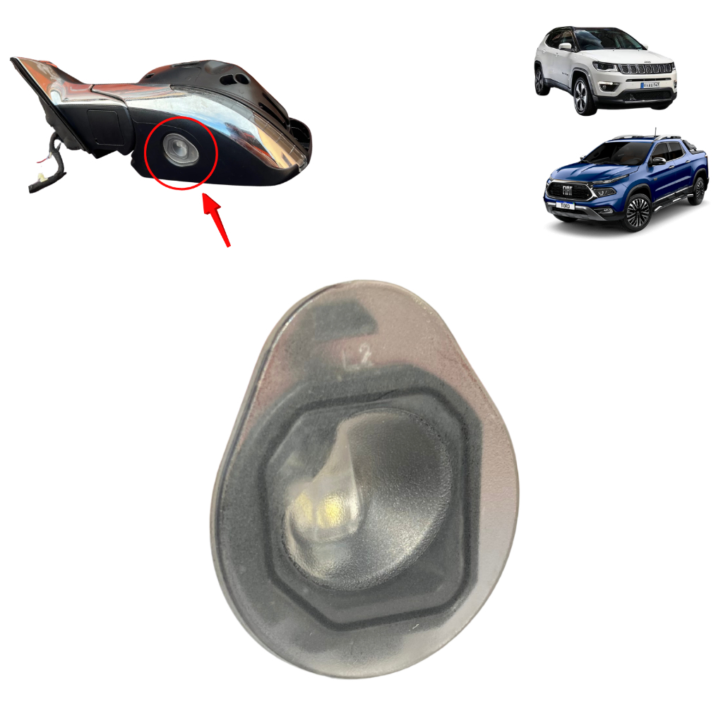 Luz Cortesia Retrovisor Led Original Jeep Compass / Commander - Fiat ...
