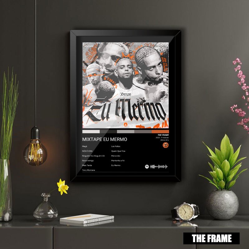 Quadro Decorativo A4/A3 Spotify Pineapple StormTv, Derxan Album MIXTAPE ...
