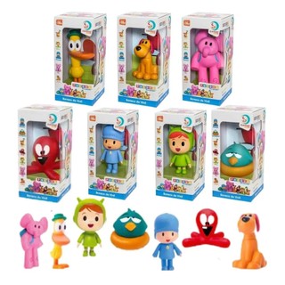 BAMBULUÁ Kit 4 Bonecos Brinquedo Infantil Turma Pocoyo Elly Pato Nina ...