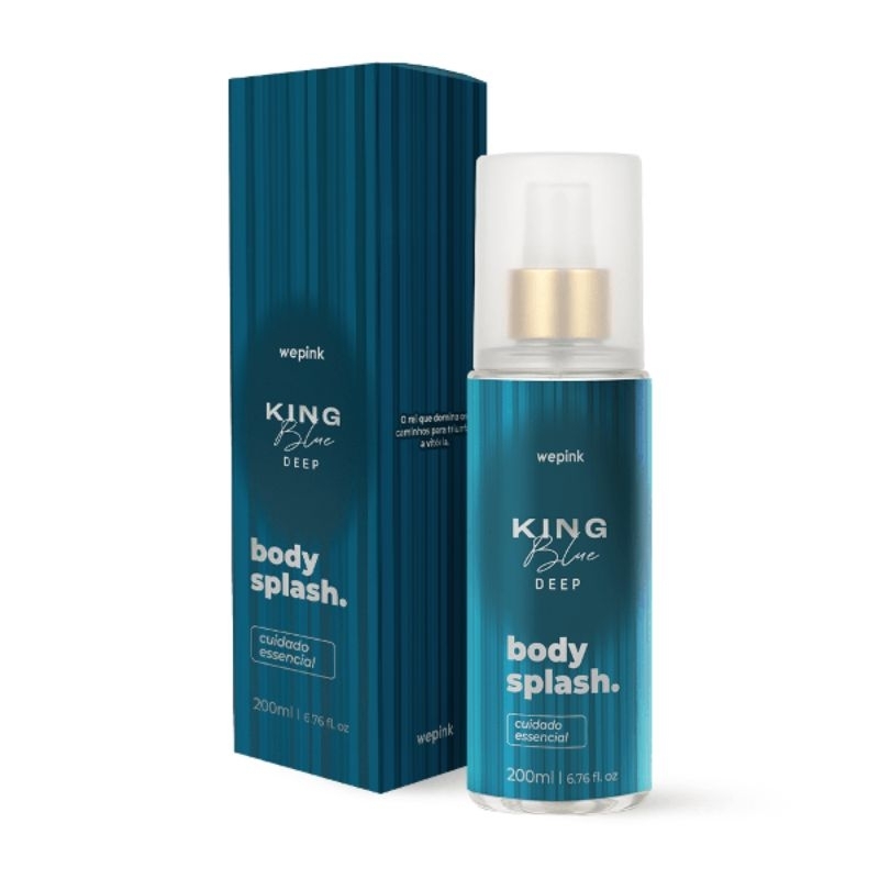 Body Splash King Blue Deep Desodorante Colônia 200ml - Wepink | Shopee Brasil