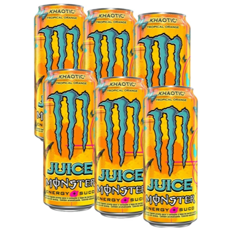 Energético Monster Juice Khaotic Tropical Orange 473ml - PACK COM 6 ...