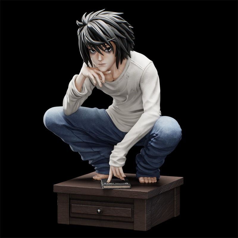 Action Figure L (Lawliet) 30cm Death Note | Shopee Brasil