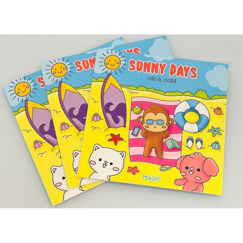 Livro de Colorir Sunny Days Infantil | Shopee Brasil