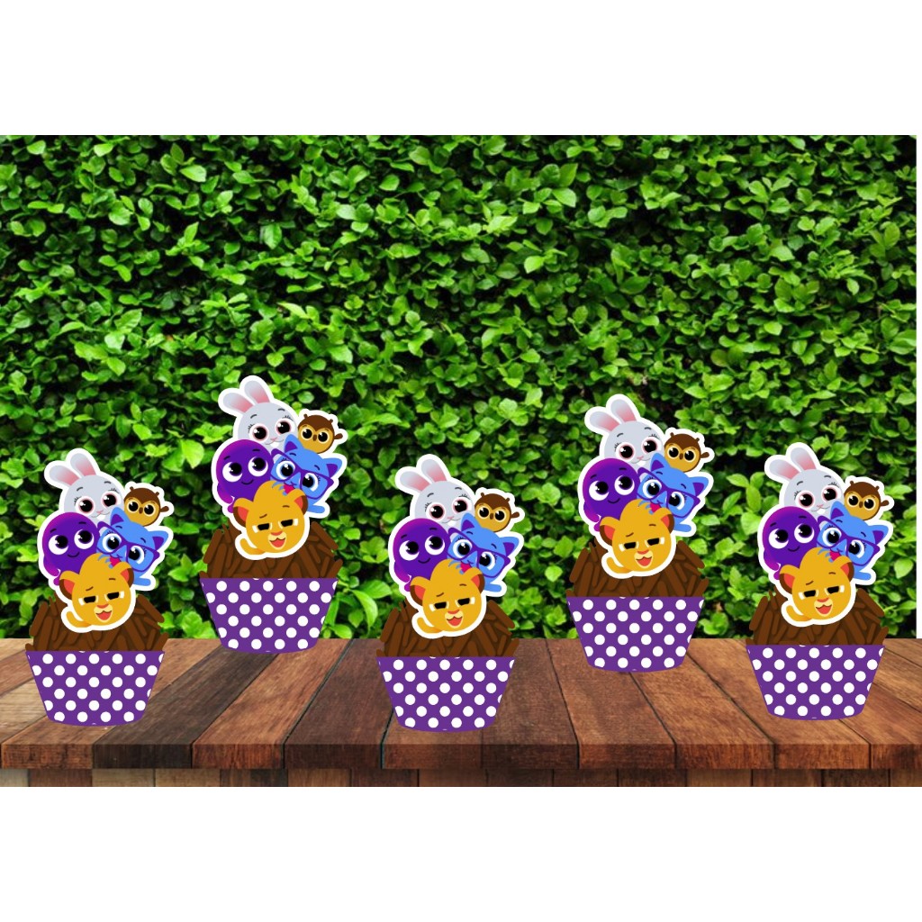 60 TOPINHOS/TOPPER PARA DOCINHO - BOLOFOFO | Shopee Brasil