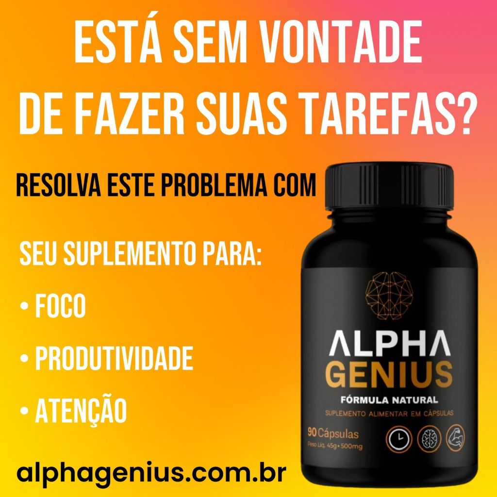 Alpha Genius Nootropico Suplemento Natural Kit 2 potes 180cps , Memória ...