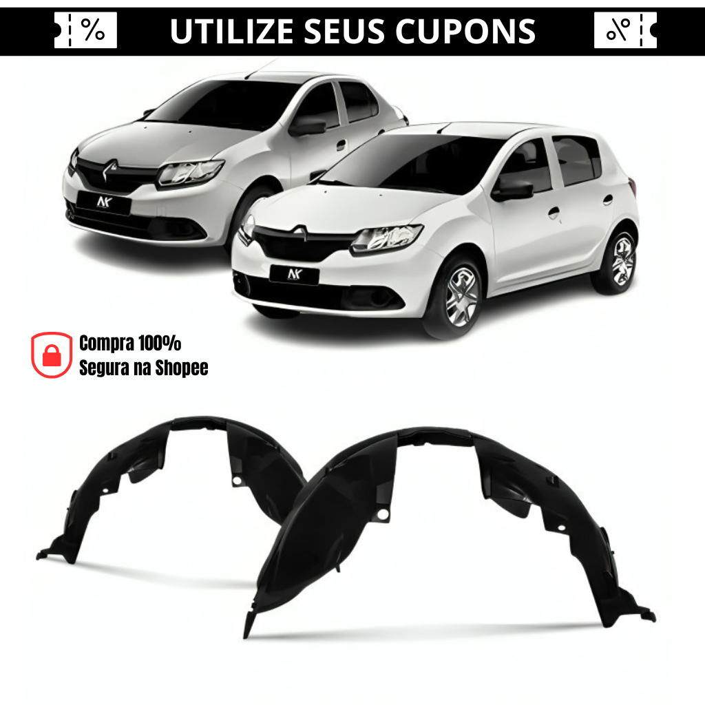 Parabarro Sandero Logan 2014 2015 2016 2017 2018 2019 2020 2021 2022 2023 2024 Casca Ovo Asa ...