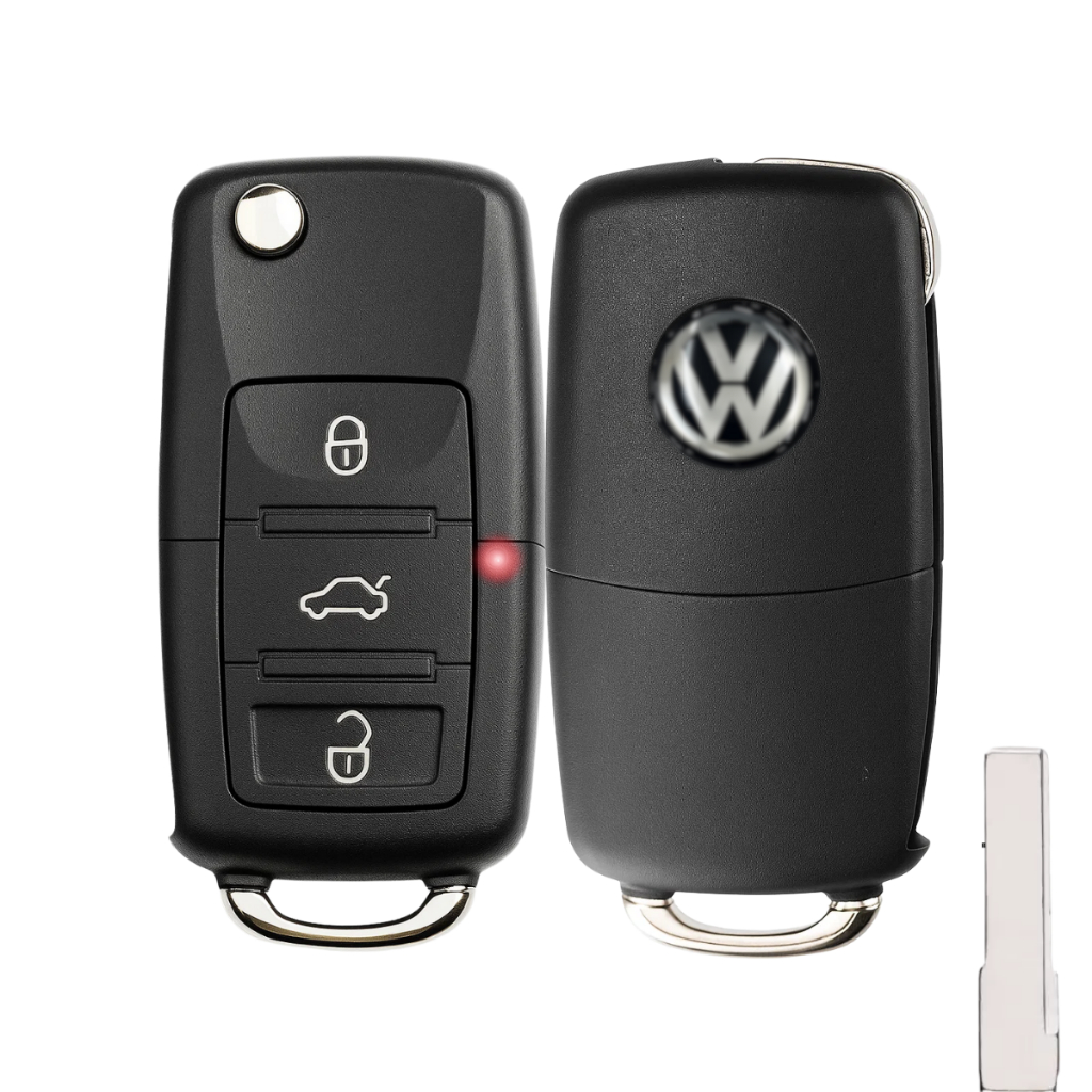 Chave Canivete Voyage Gol Saveiro Polo Vw G5 P/ Alarme Sistec FKS ...