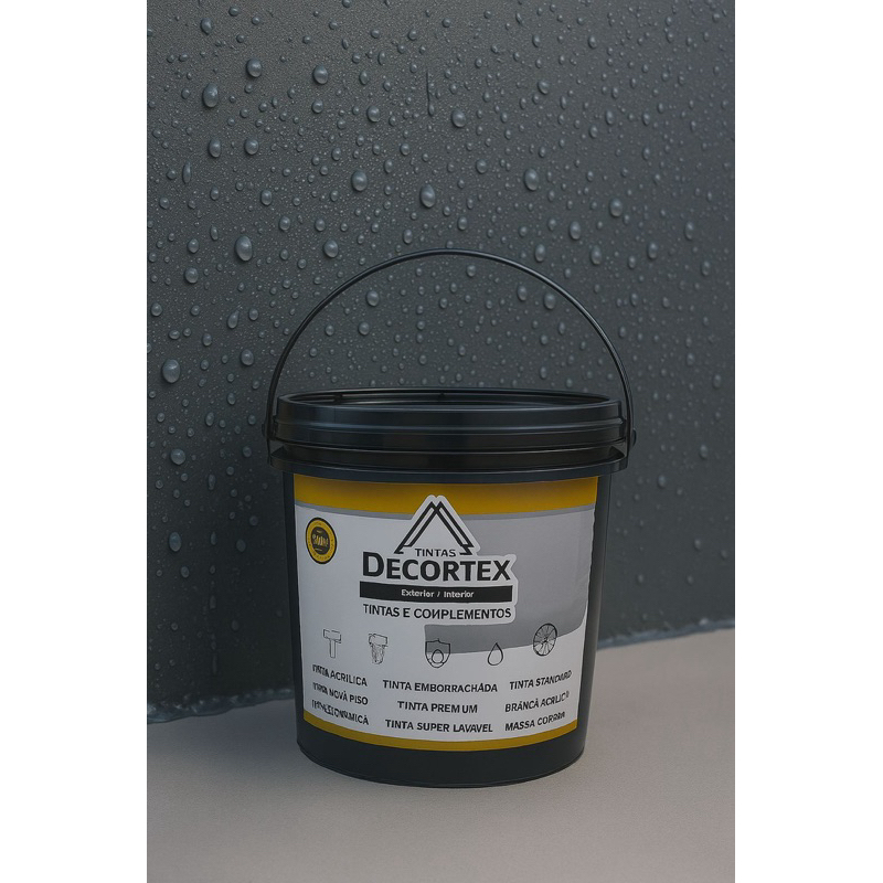 Tinta Decortex Emborrachada 18L – Impermeabilizante para Paredes ...