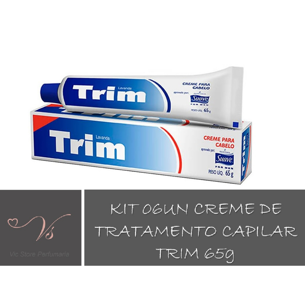 Kit 06un Creme Capilar Tratamento Hidratante Trim Suave Lavanda 65g ...