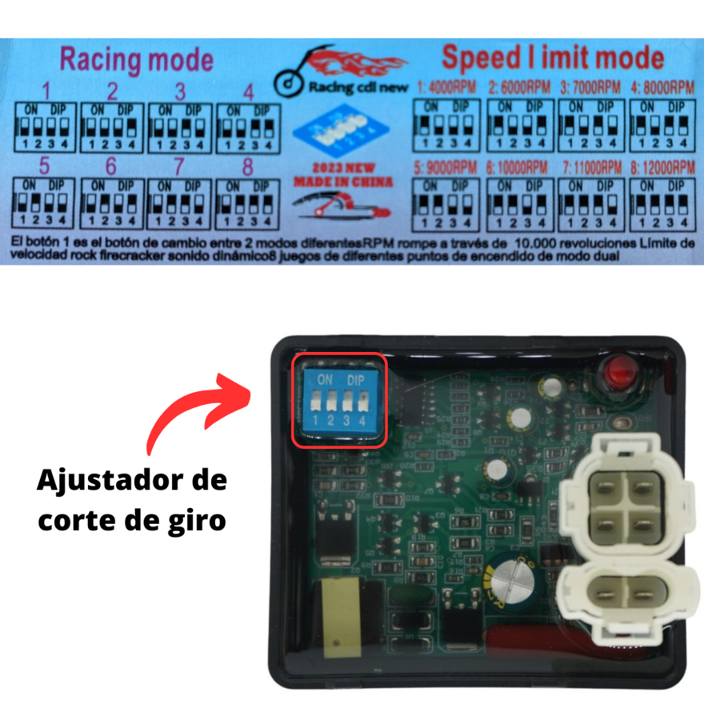 CDI Programável Racing 4000-12000 Rpm 16 Mapas titan 150 fan biz 125 | Shopee Brasil