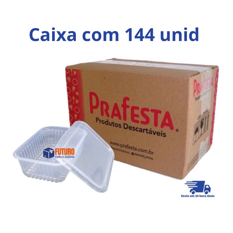 144un Pote Marmita Descartável 500ml Freezer Microondas PRAFESTA | Shopee Brasil