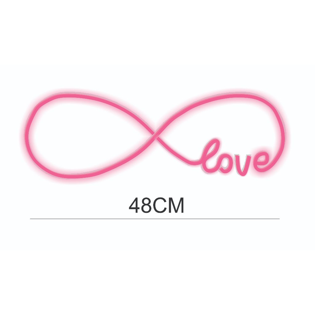 Luminária led neon - love infinito - com 3 efeitos de luz | Shopee Brasil