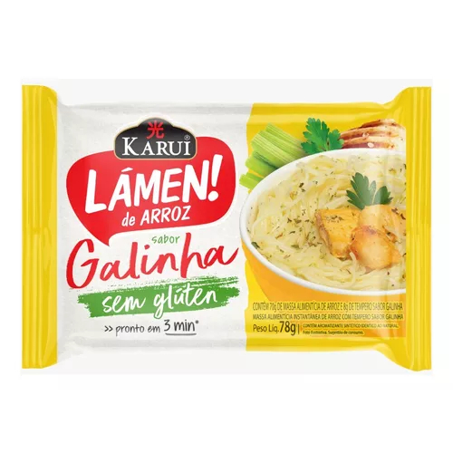 Lámen De Arroz Sem Glúten Karui Miojo Sabor Galinha 78g | Shopee Brasil Lámen De Arroz Sem Glúten Karui Miojo Sabor Galinha 78g | Shopee Brasil