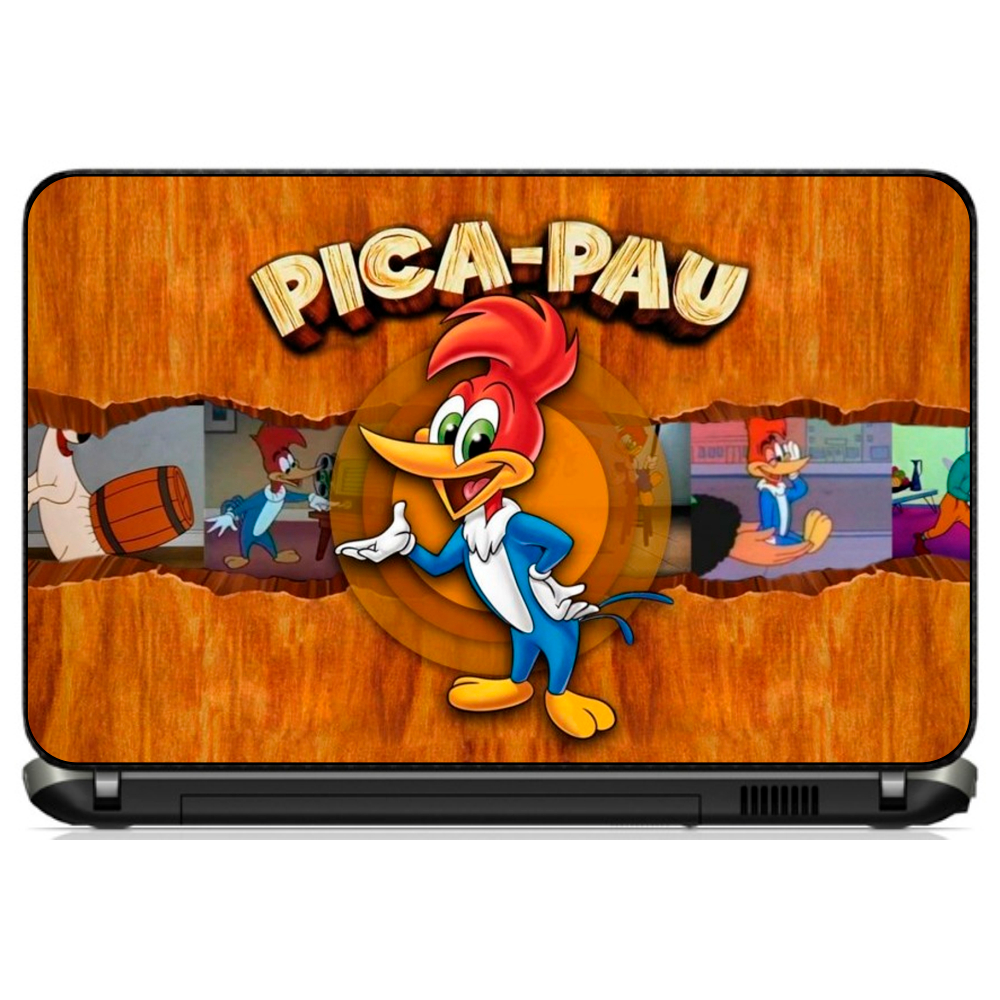 Adesivo Personalizado Skin Pelicula Notebook Macbook Tablet Pica Pau ...