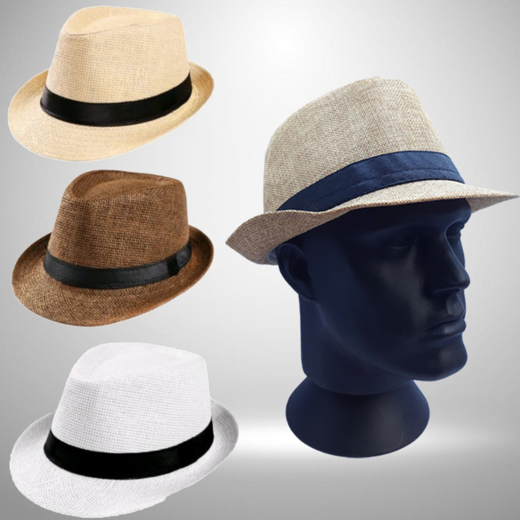 Chapéu panamá fedora malandrinho unissex aba curva varias cores ...