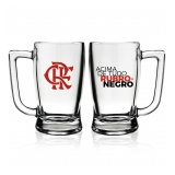 Caneca de vidro cerveja chopp festa presente time 340ml Flamengo | Shopee Brasil