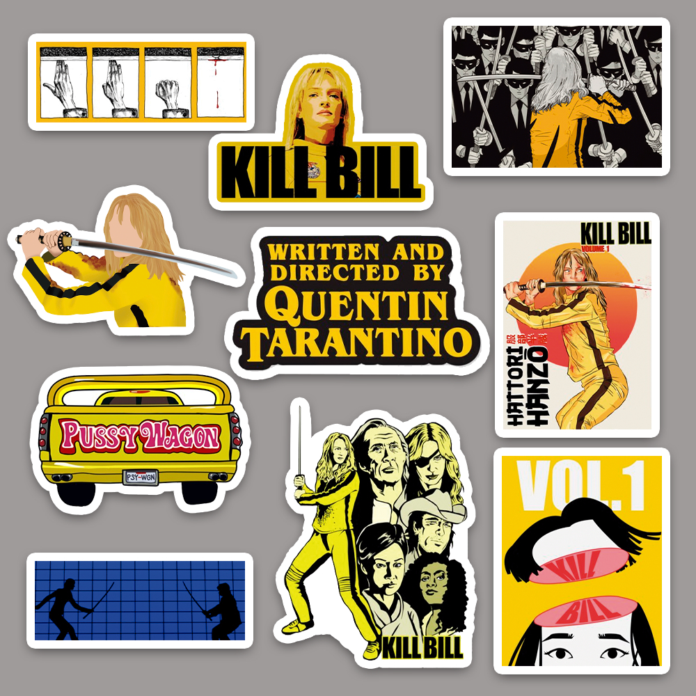 Kit 10 Adesivos Kill Bill Tarantino stickers | Shopee Brasil