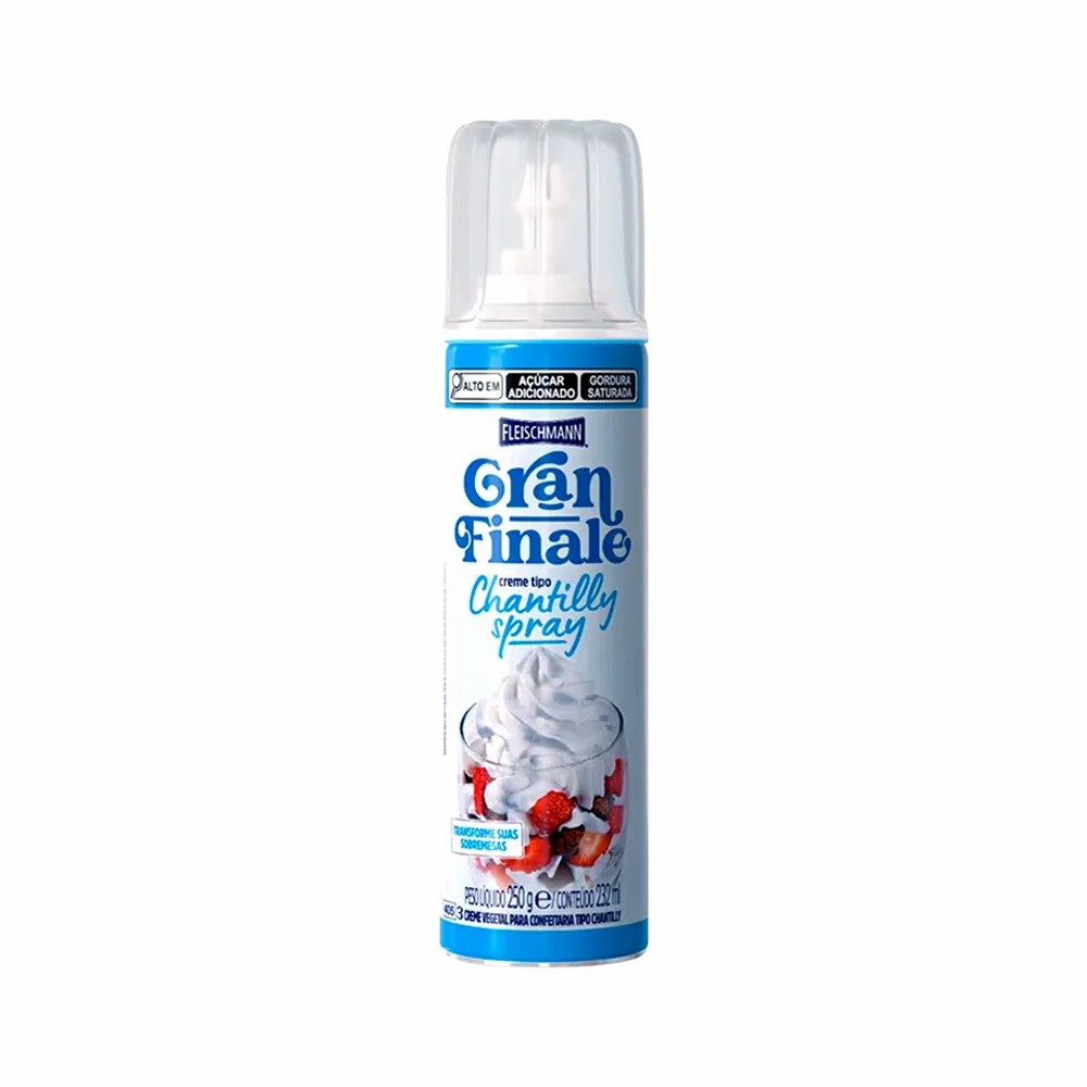 Creme Chantilly Spray Gran Finale Fleischmann 250g | Shopee Brasil