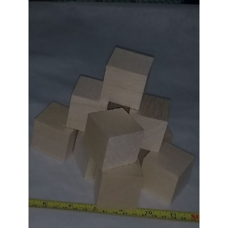 10 bocos cubos de madeira balsa 4 x 4 x 4 cm | Shopee Brasil