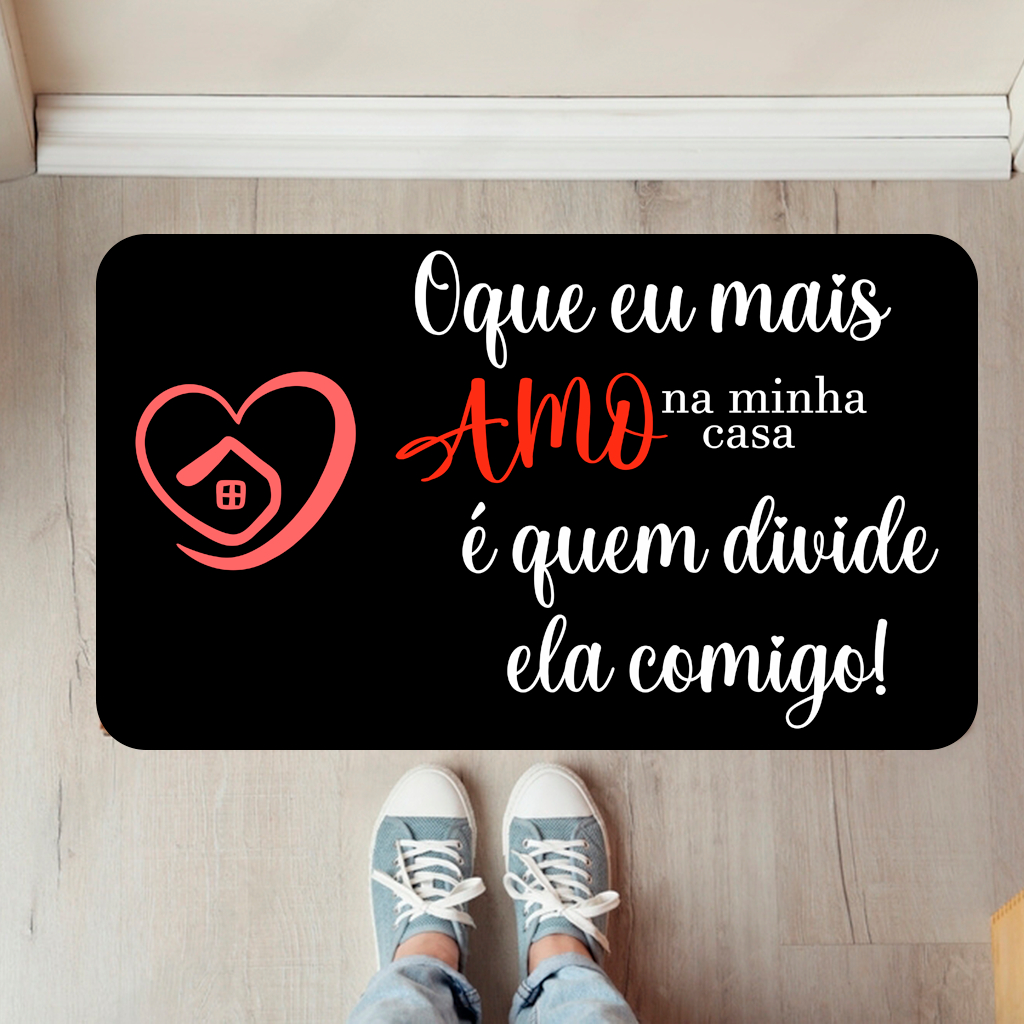 Tapete Entrada Individual O que eu mais Amo | Shopee Brasil