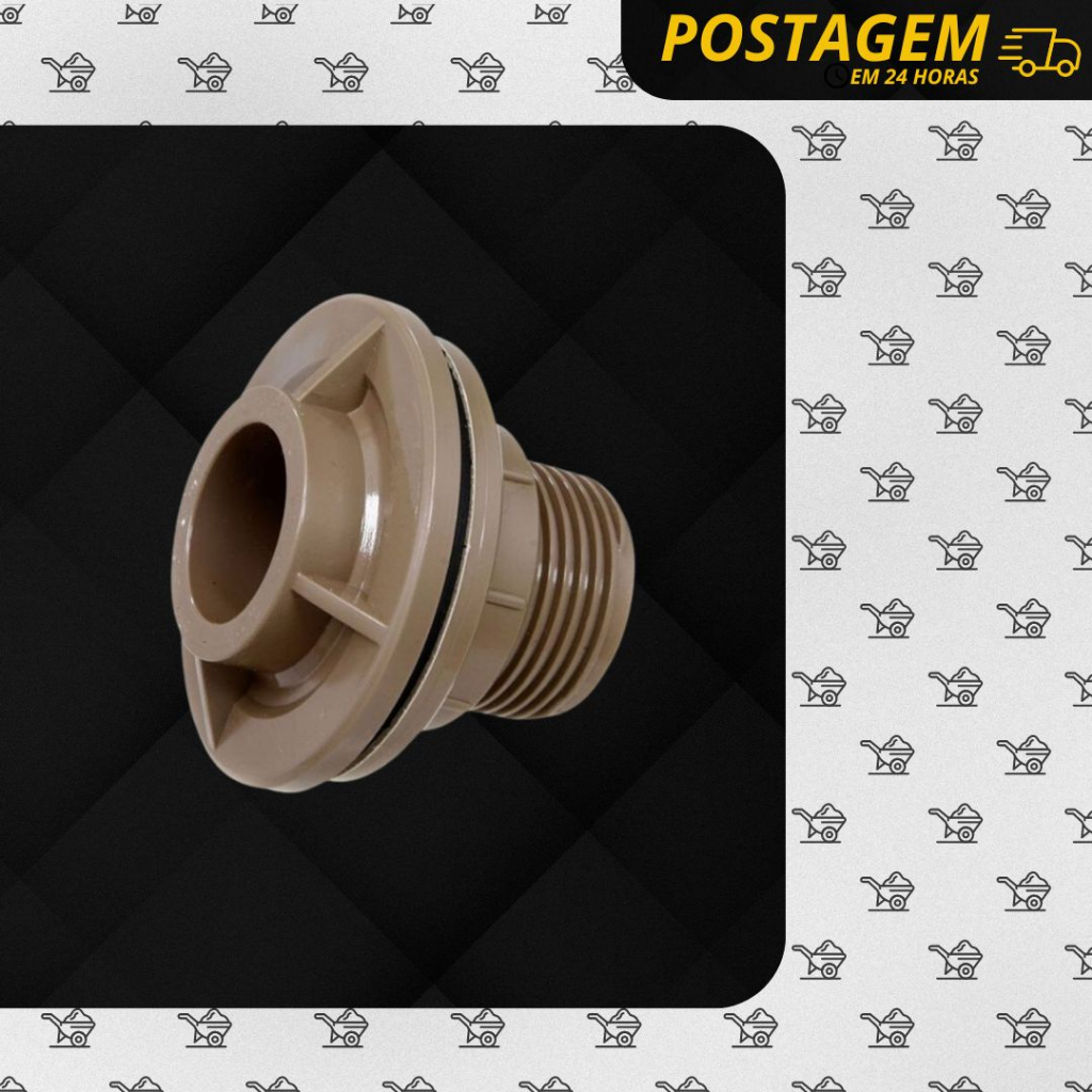 Adaptador Flange Para Caixa D’ Água ou Cisterna PVC Marrom - Fortlev ...