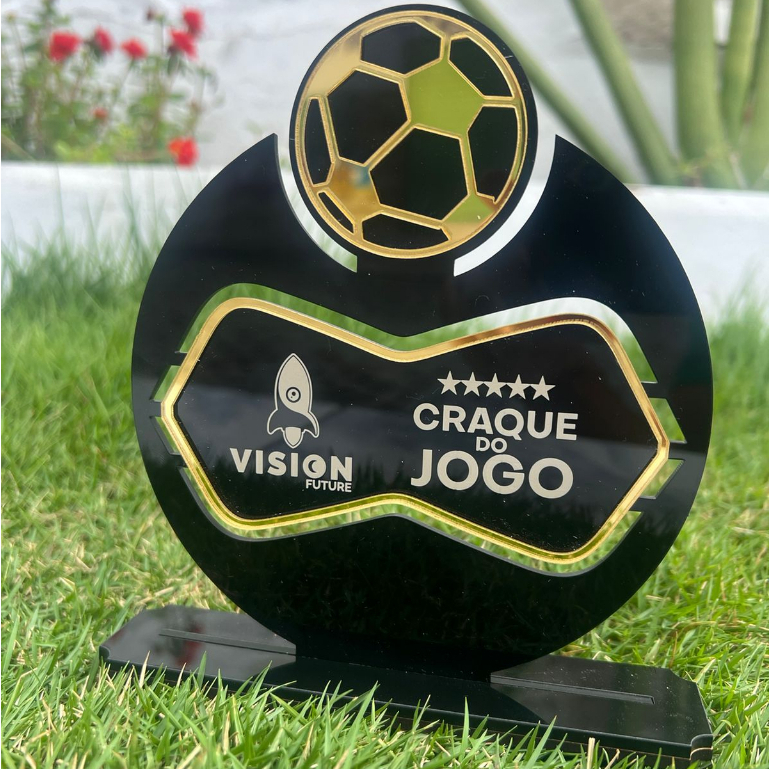 Troféu em Acrilico | Craque do Jogo | Shopee Brasil