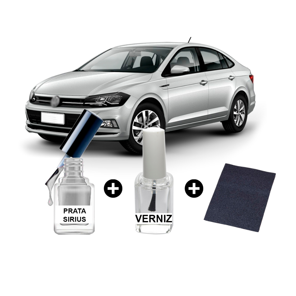 Tinta Tira Risco Automotiva Virtus Prata Sirius | Shopee Brasil