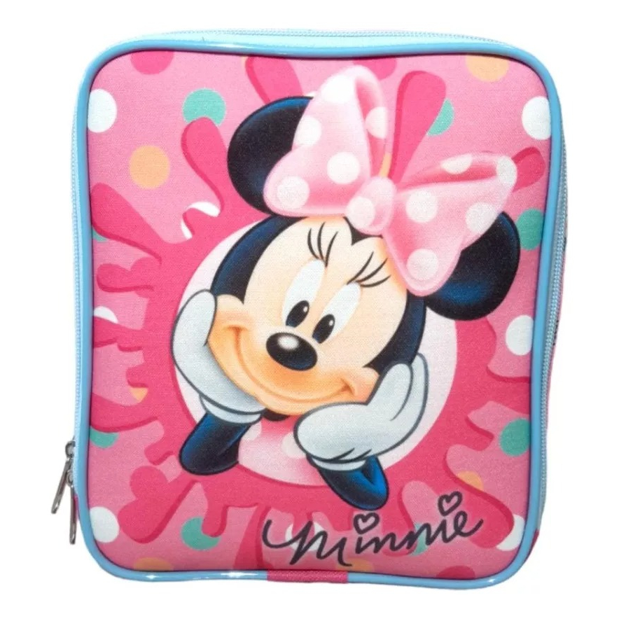 Lancheira Infantil Térmica Escolar Meninas Minnie Mouse Chiclete ...