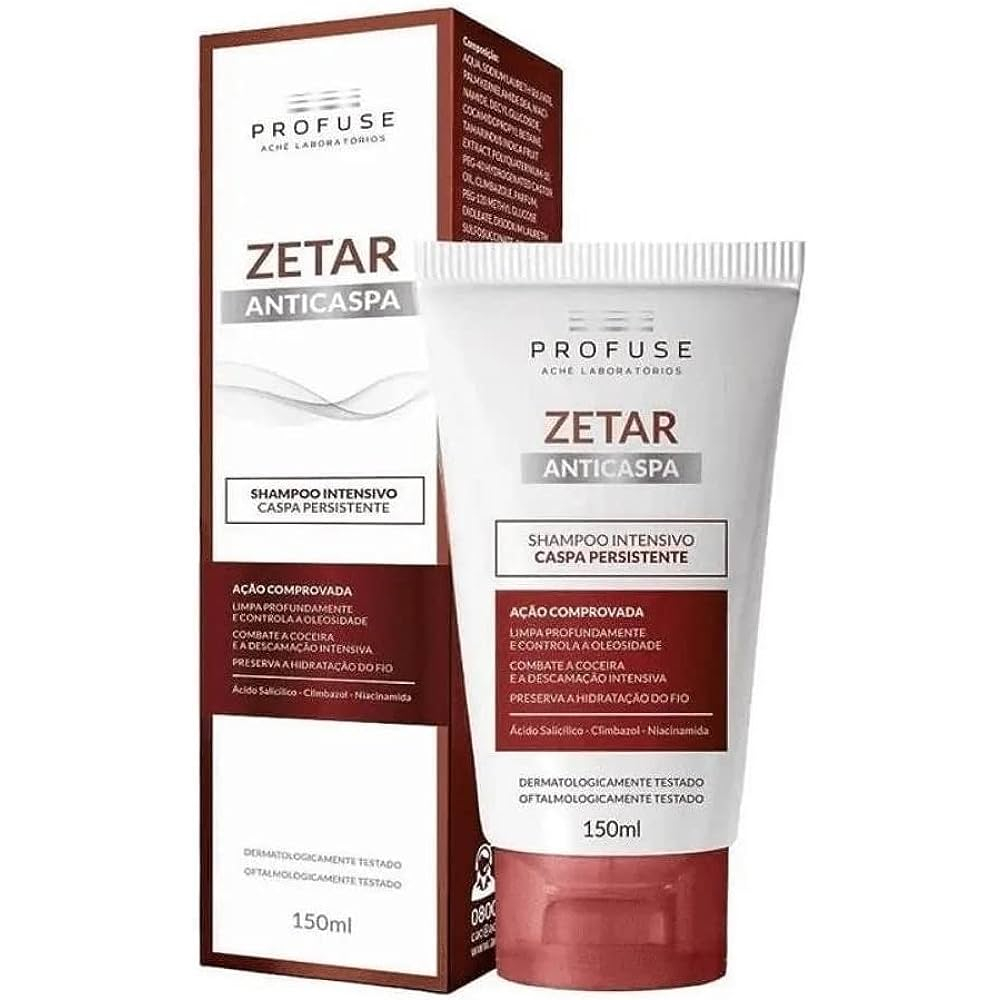 Profuse Zetar Intensivo - Shampoo Anticaspa 150ml | Shopee Brasil
