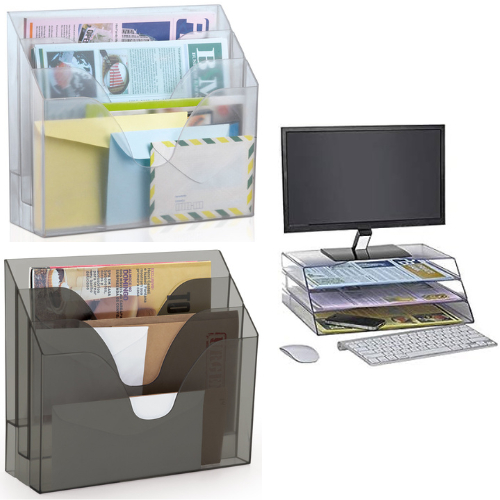 Porta Documentos Triplo Office Cristal Ou Fume Maxcril | Shopee Brasil