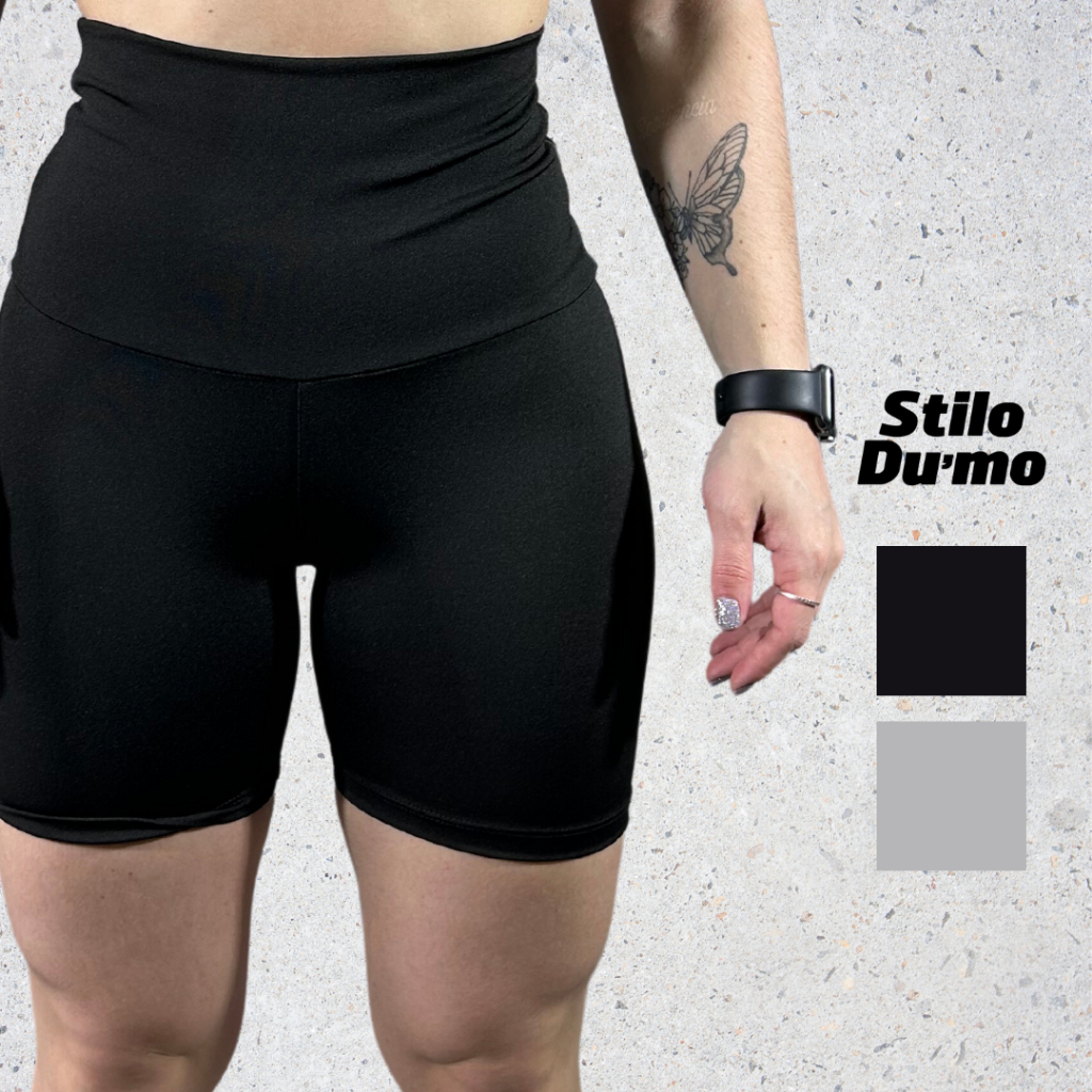 Short Modelador Cós Alto Com Alta Compressão Abdominal | Shopee Brasil