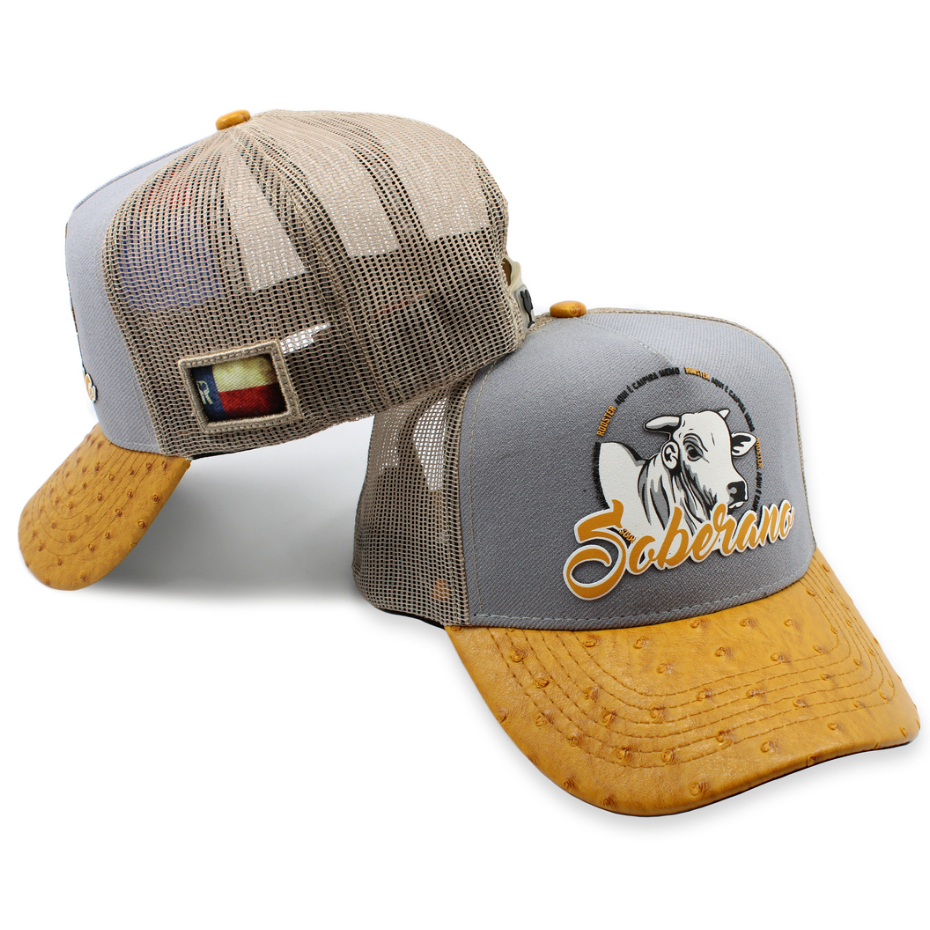 Boné Country Boi Soberano Trucker Aba Curva | Shopee Brasil