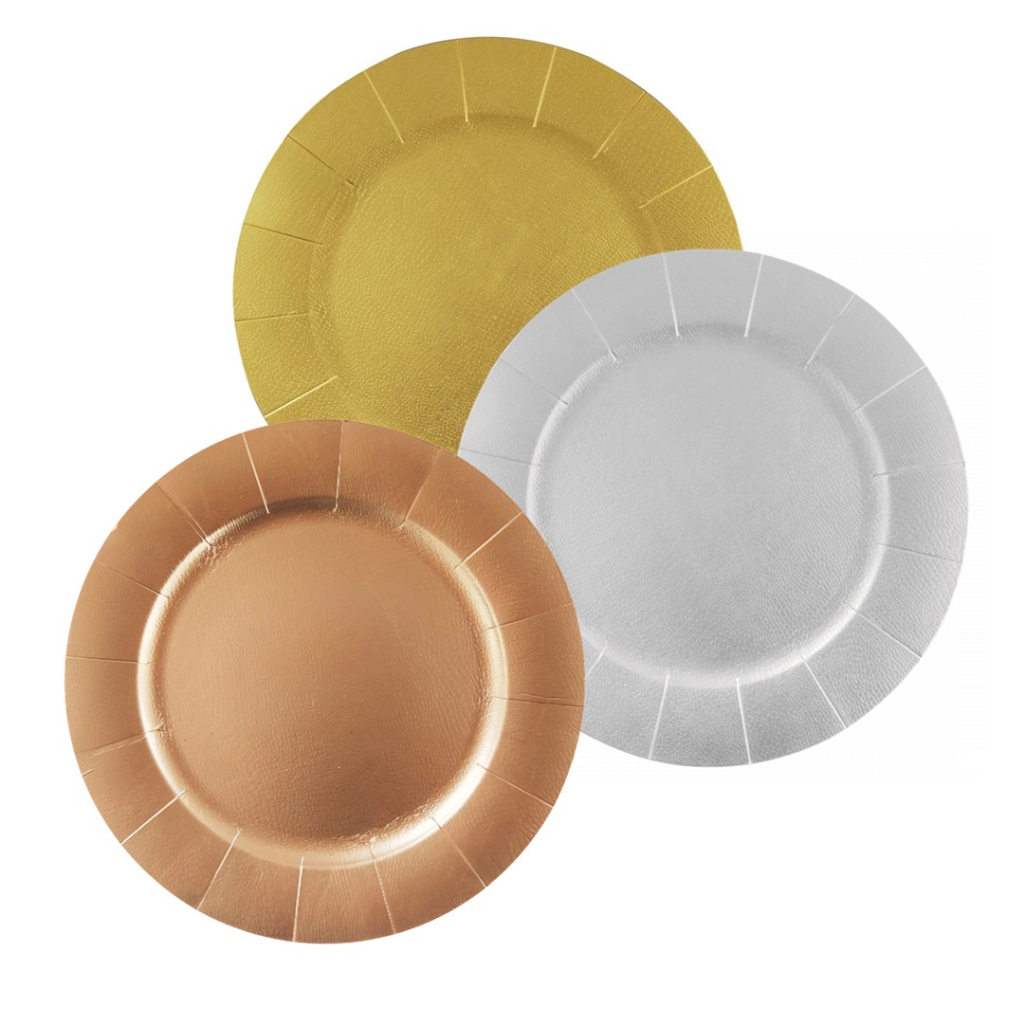 Sousplat Papel Rígido - Cores Metalizadas - 33 cm - Jogo Americano ...