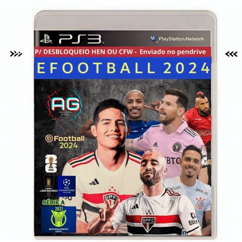 EFOOTBALL PES 24 VIP P/ (PS3 DESTRAVADO) | Shopee Brasil