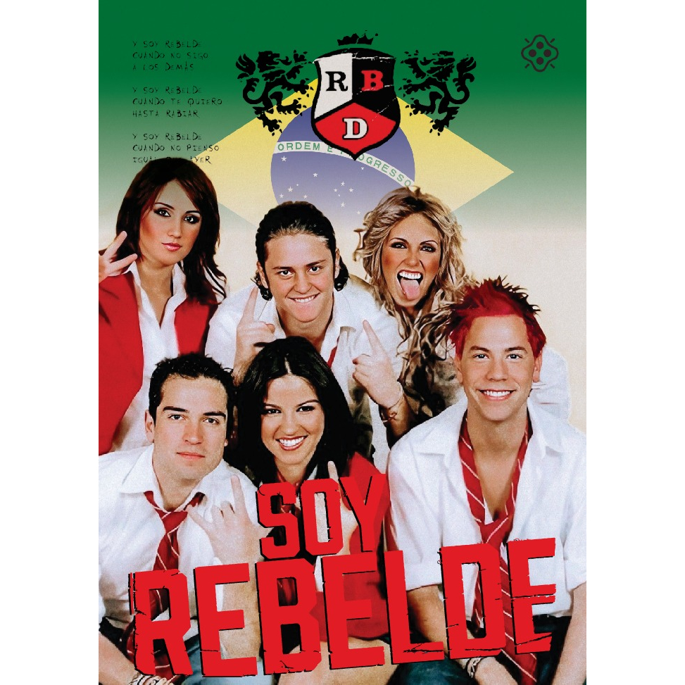 Bandeira RBD Soy Rebelde Tour 140 cm x 100 cm Envio Imediato | Shopee ...